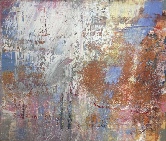 Landscape painting Abstract Expressionism, Abstract art Canvas Oil ...