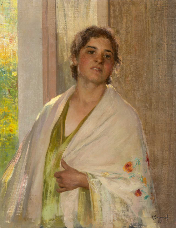 Portrait Impressionnisme Toile Huile — acheter en ligne. «La ...