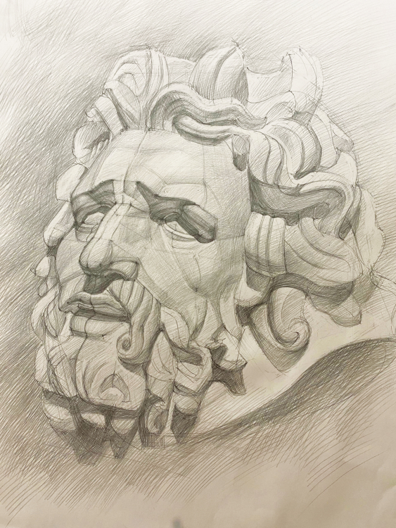 Bleistiftzeichnung академический рисунок Akademismus, акдемический ...