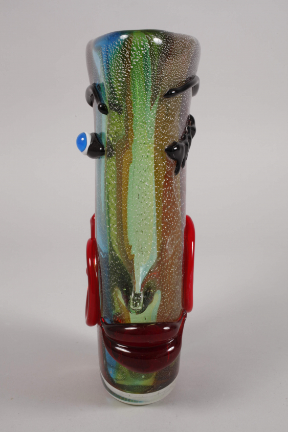 Gilde Glass Art Gesichtervase