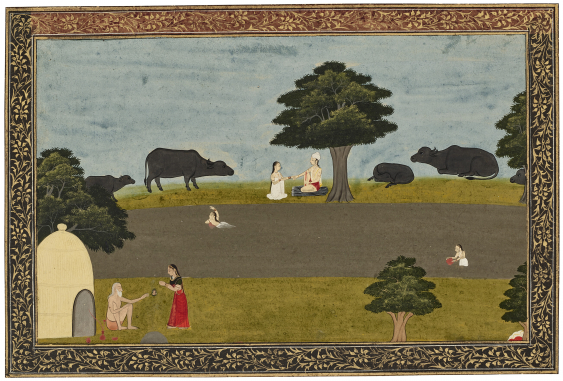 A PAINTING OF SOHNI CROSSING THE RIVER TO MAHIWAL — Entdecken Sie ...