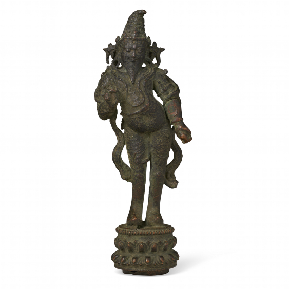 A RARE BRONZE FIGURE OF PINGALA