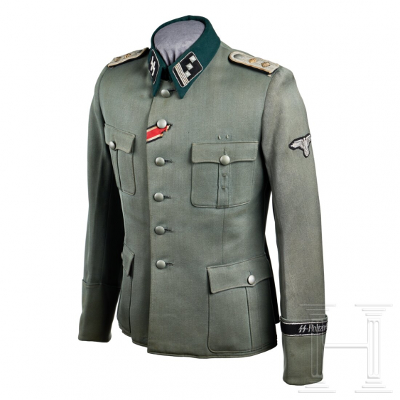 A Service Uniform for SS-Hauptsturmführer of Infantry 4. SS-Polizei ...