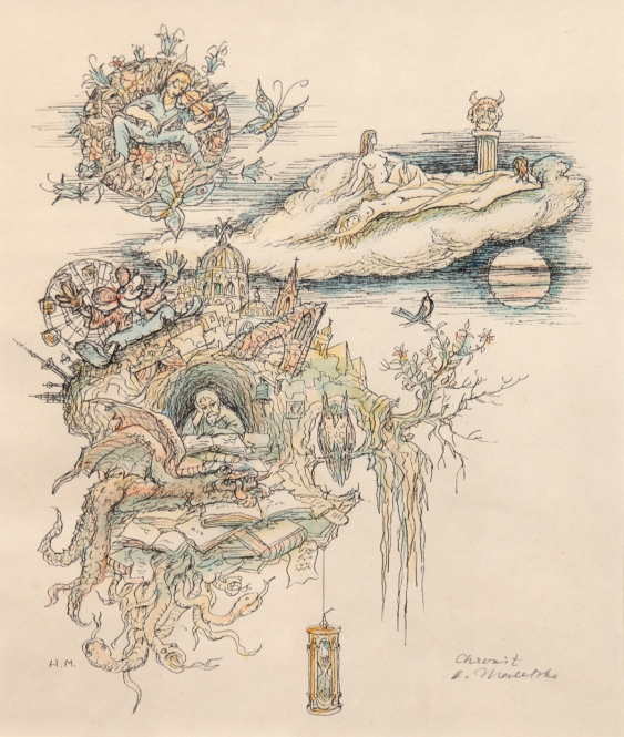 Maletzke, Helmut (1920 Neustettin-2017 Greifswald) "Surrealistische ...