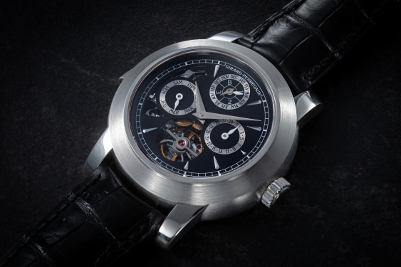 GIRARD-PERREGAUX, OPERA TWO, AN EXTREMELY RARE PLATINUM PERPETUAL ...