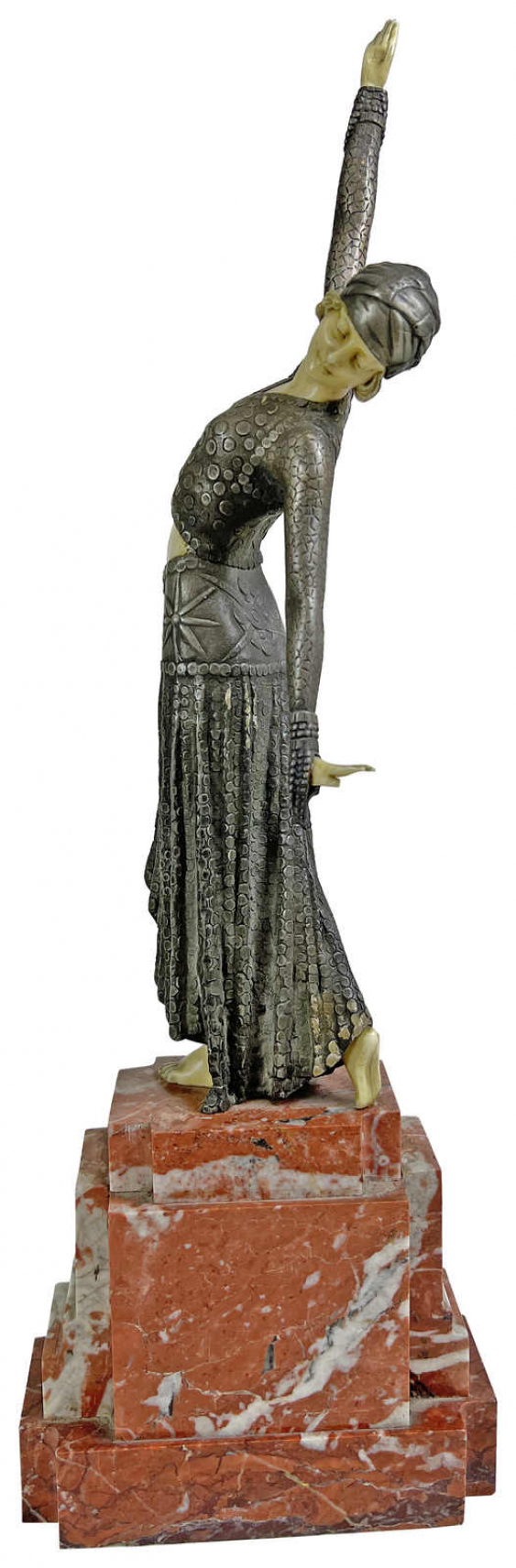 Bronze Skulptur „FOOTSTEPS“, um 1925 , Demétre H. Chiparus