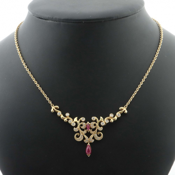 Diamant-Rubin-Collier Georg Lauer, Pforzheim, 20.…