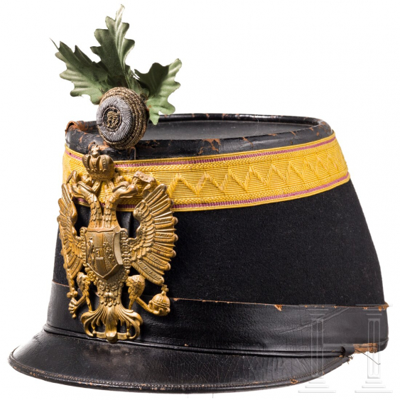Tschako für Angehörige der k.u.k. Infanterie, um 1900