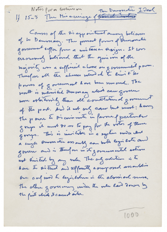 Friedrich August Hayek (1899-1992)