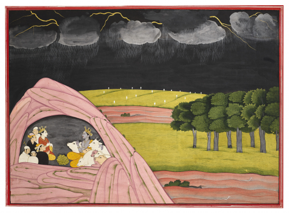 A PAINTING FROM THE `LARGE` GULER-BASOHLI BHAGAVATA PURANA SERIES ...