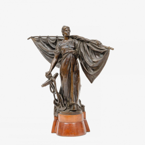 Ludwig Manzel (Kagendorf 1858 - Berlin 1936). An Allegoric Figure 'Sedina'.