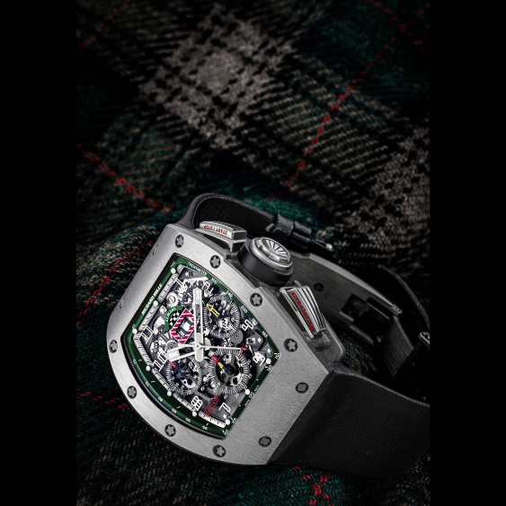 RICHARD MILLE. A RARE AND ATTRACTIVE TITANIUM LIMITED EDITION TONNEAU ...