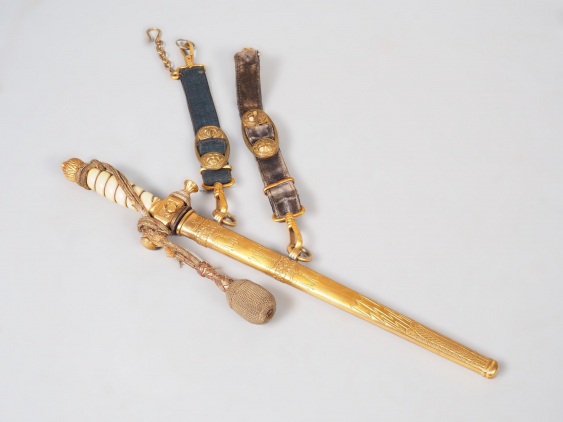 Kaiserliche Marine Dolch für Offiziere, mit Portepee und Gehänge