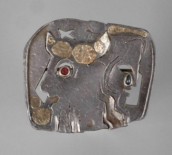 Herbert Zeitner Brosche Minotaurus