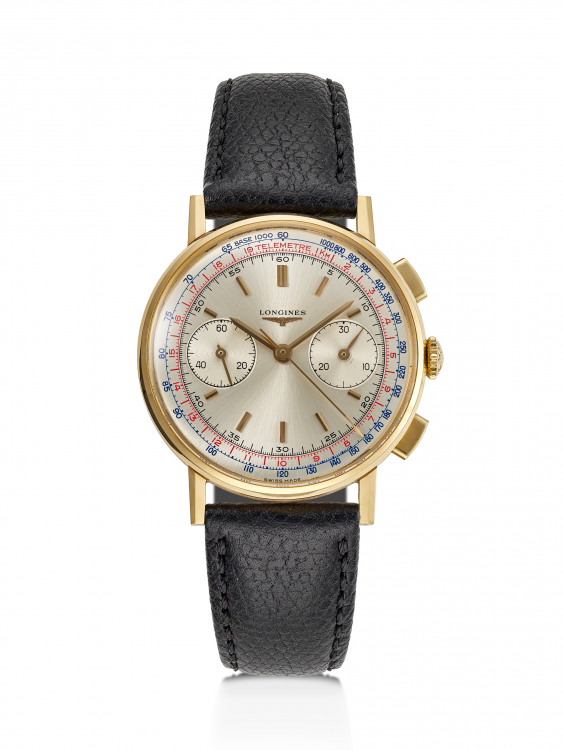 LONGINES, YELLOW GOLD CHRONOGRAPH, REF. 7414 12