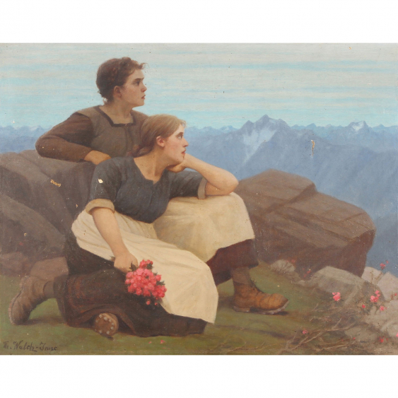 WALCH, THOMAS ( 1867-1943), "Blick in die verlorene Heimat",