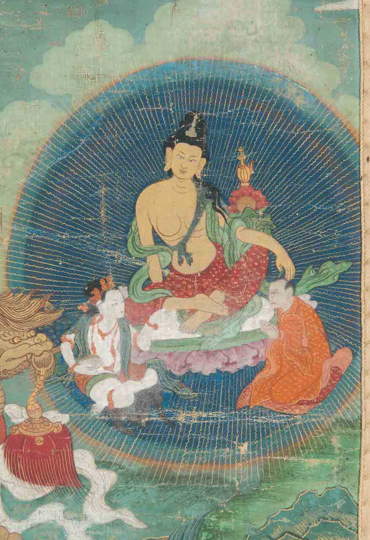 Thangka of the first Panchen Lama — buy at online auction at ...