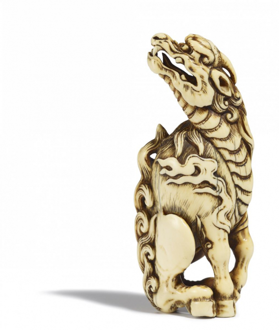 Netsuke: Sitzender Kirin