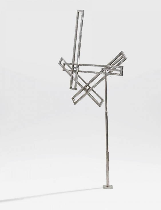 Four open rectangles diagonal jointed III — Katalog Sammlung Gerhard F ...