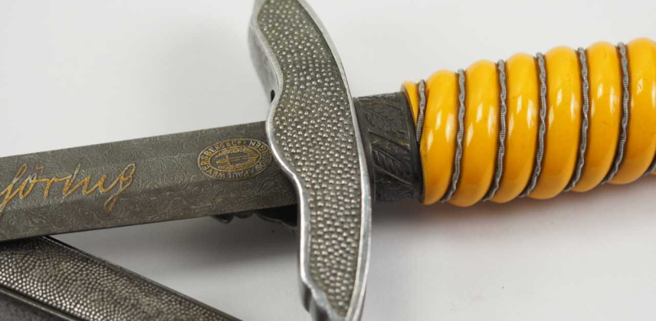 Air force: gift dagger Hermann göring for special bravery in aerial ...