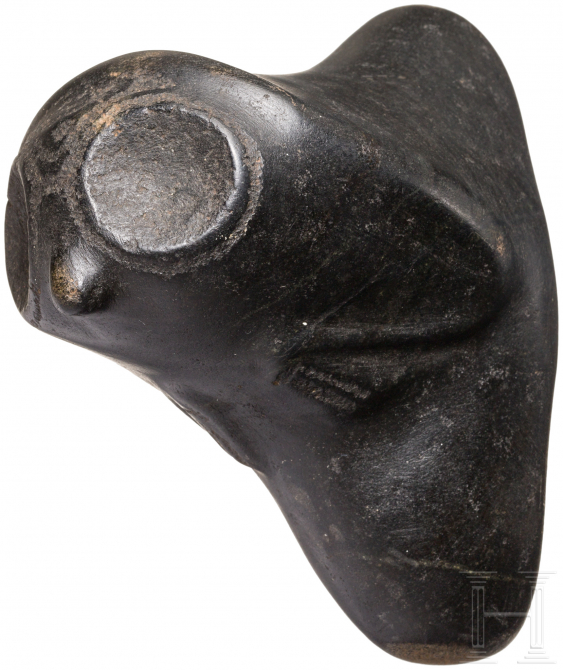 Trigonolito in Eulenform, Karibik, Taíno-Kultur, 11. - 15. Jahrhundert