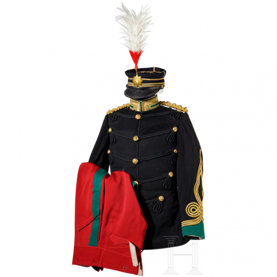 Uniformensemble für einen Oberst der Kavallerie, Meiji Periode