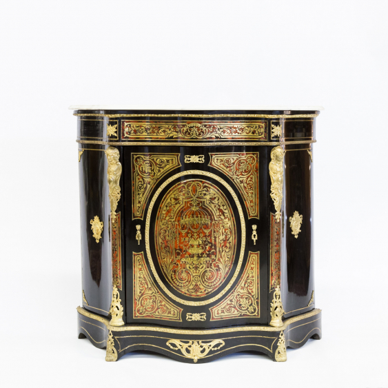 NAPOLEON III-HALBSCHRANK IM BOULLE-STIL