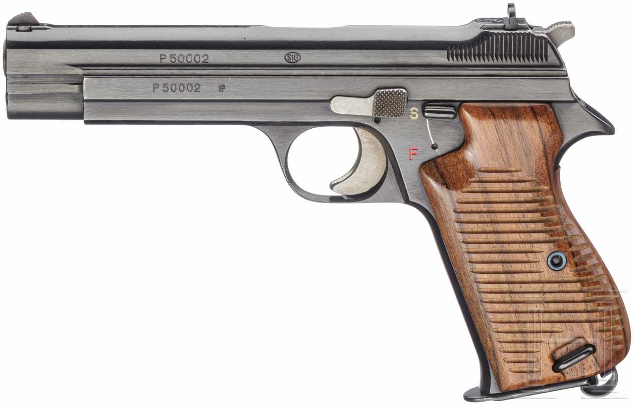 SIG P 210-1, 1. Ausführung, im Karton — online kaufen: Auktionskatalog ...