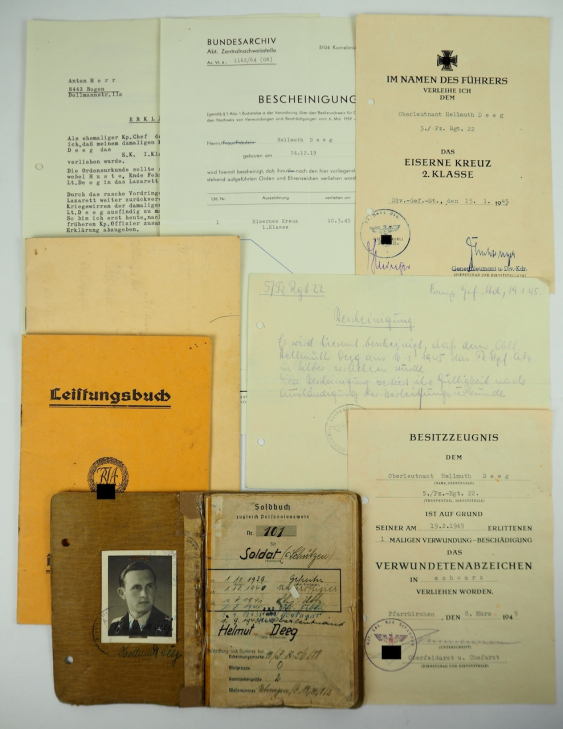 Nachlass eines Oberleutnant der 5./ Panzer-Regiment 22.