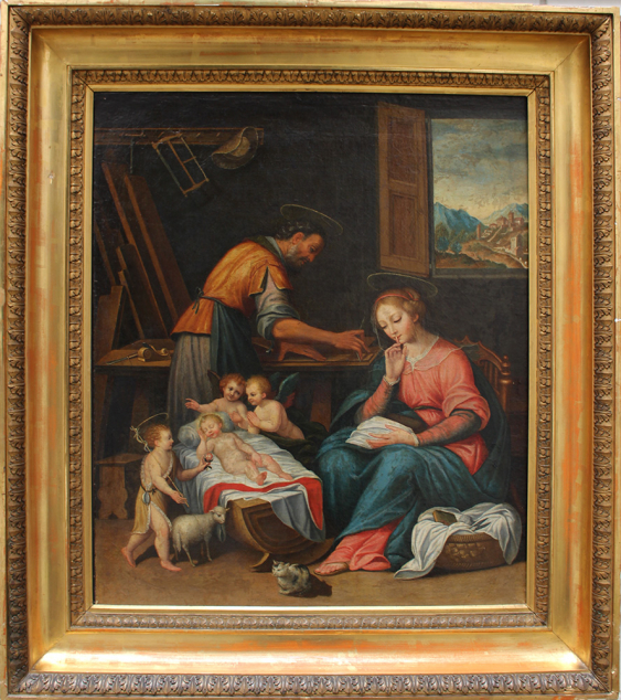 Francesco Albani (1578–1660)-circle, The Holy Family in Joseph‘s ...