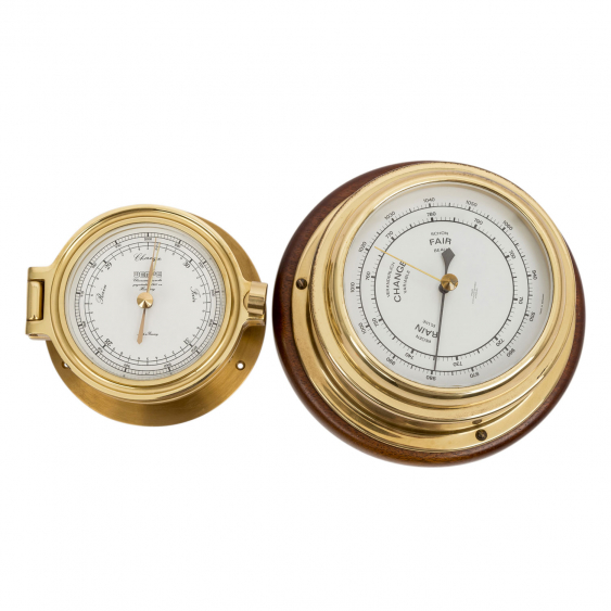 ZWEI BAROMETER „WEMPE CHRONOMETERWERKE HAMBURG“