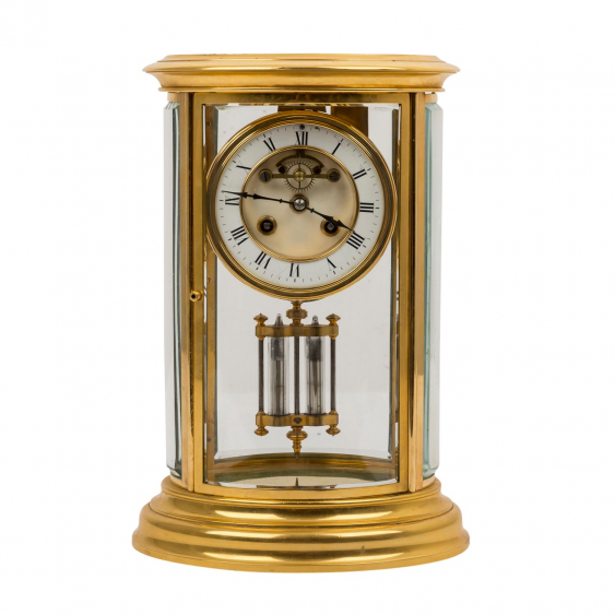 RARE HORLOGE EN VERRE OVALE AVEC ÉCHAPPEMENT BROCOT — catalogue Art ...