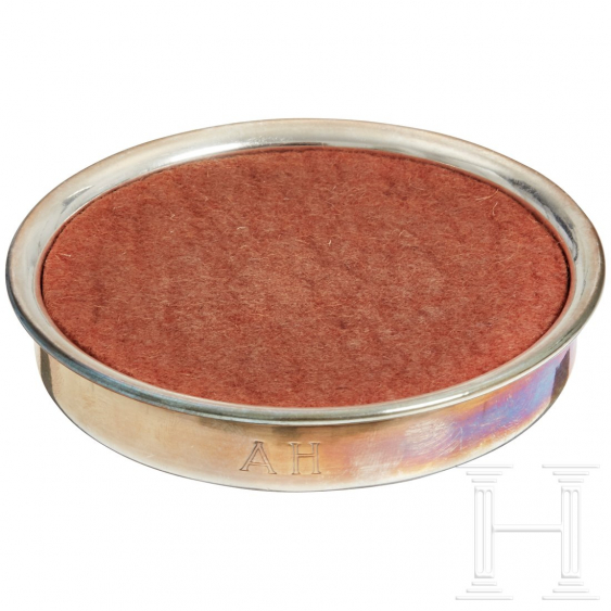 Adolf Hitler - a Beverage Coaster from his Personal Silver Service