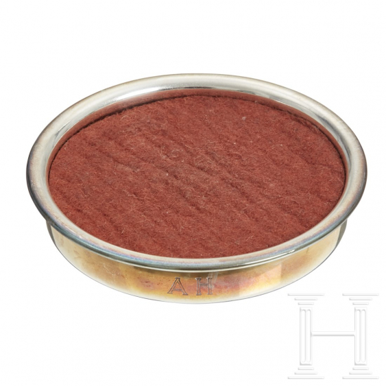 Adolf Hitler – a Beverage Coaster from his Personal Silver Service