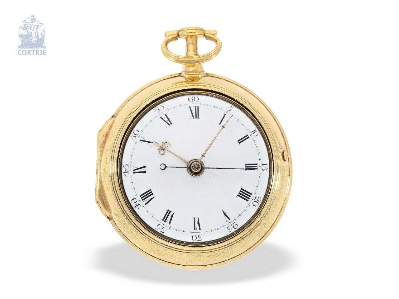 Pocket watch: rare and highly interesting English Cylinder watch with ...