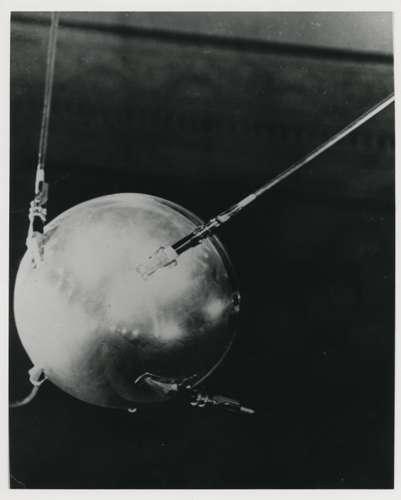 Model of Sputnik I, the world’s first artificial satellite