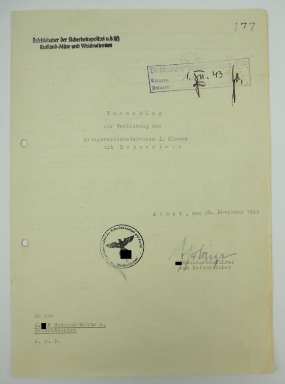 v. Gottberg, Curt / Ehrlinger, Erich.