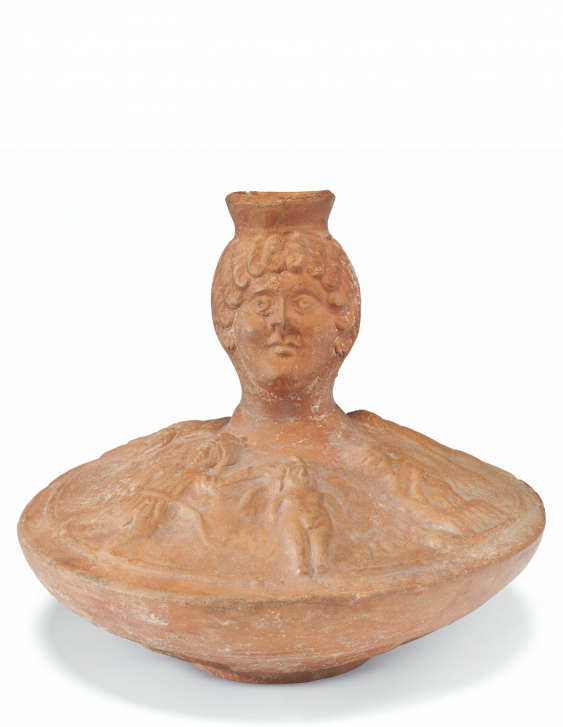 A ROMAN RED SLIP WARE POTTERY LAGYNOS