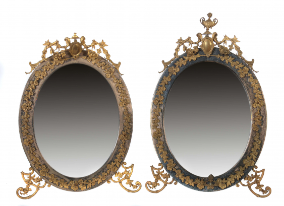 Paar Tisch-Spiegel im Victorianischen Stil 2