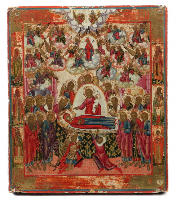 Ikone ''Entschlafung Mariens'' Russland, 19. Jh., zentr…