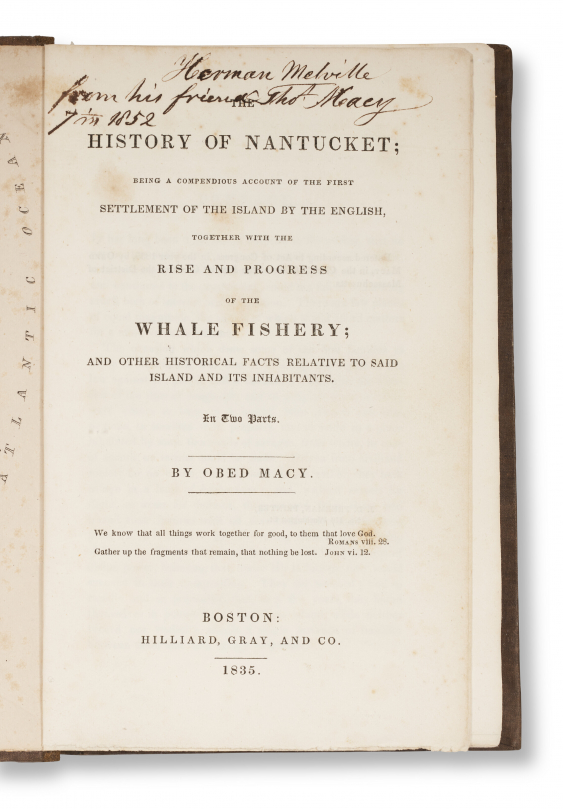 Obed Macy's History of Nantucket