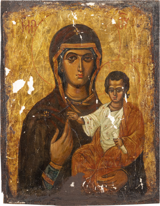 IKONE MIT DER GOTTESMUTTER HODEGETRIA — Коллекционные объекты ...