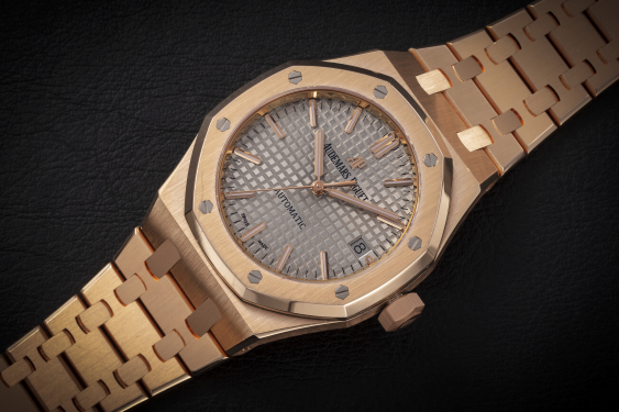 AUDEMARS PIGUET, ROYAL OAK REF. 15450OR, A GOLD AUTOMATIC WRISTWATCH
