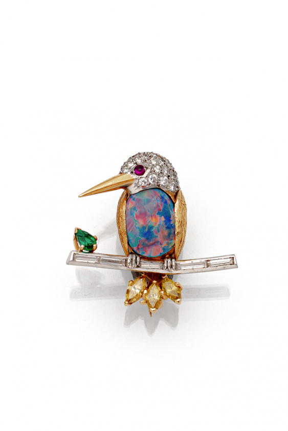 Schöne Kolibri-Brosche