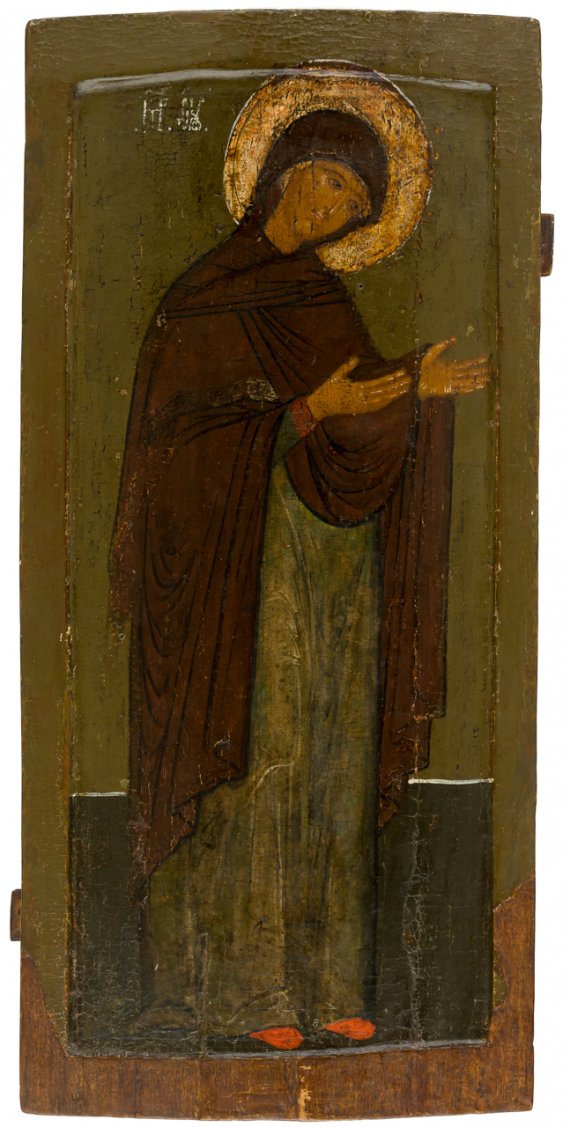 EARLY RUSSIAN ICONOSTASIS ICON SHOWING THE STANDING MOTHER OF GOD OF A ...