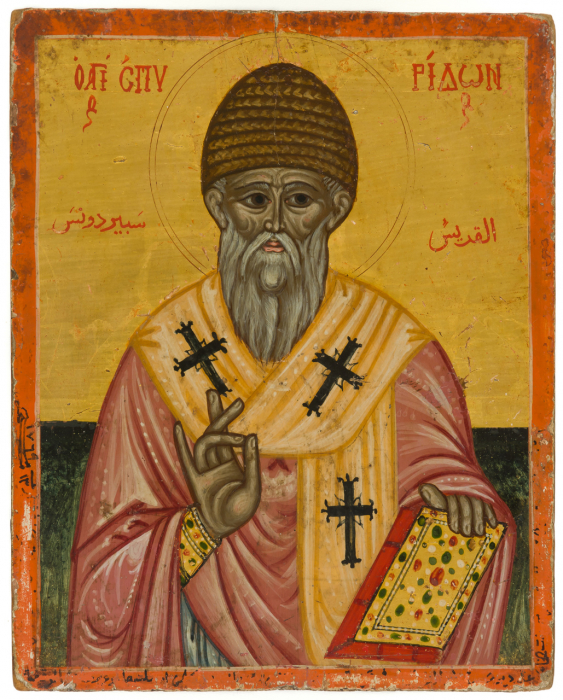 VERY RARE MELKITE ICON BY THE HANDS OF IBRAHIM, SON OF YOUSSEF ELSABI ...