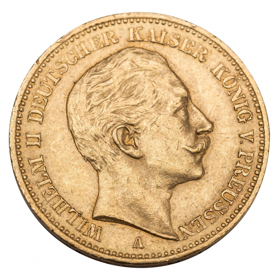 German Empire / Prussia - 20 Mark 1899, Wilhelm I, GOLD,