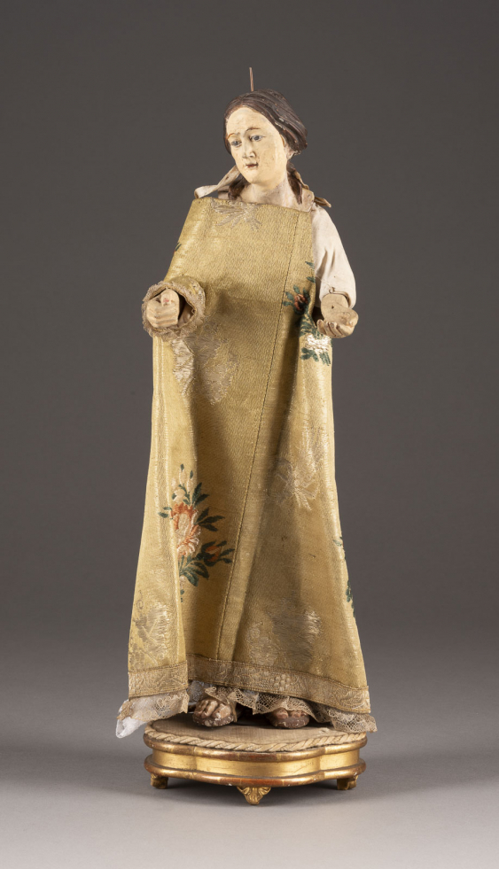 HEILIGENFIGUR IM STIL DER 'MADONNE VESTITE'