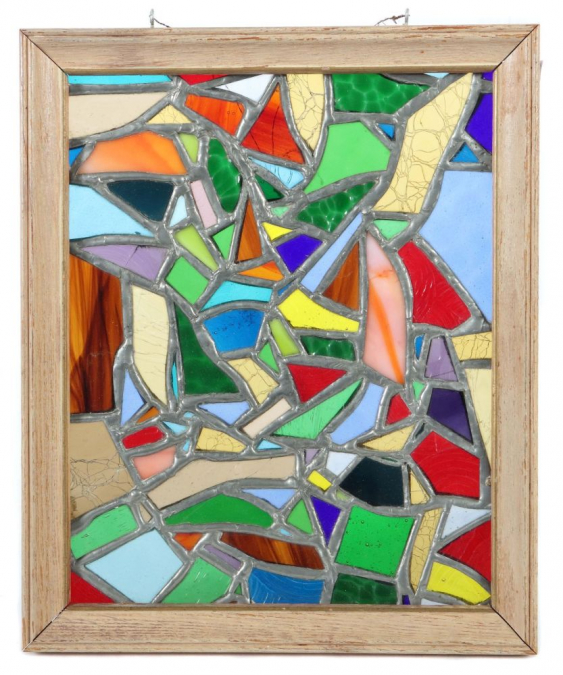 Buntglas-Fensterbild Deutschland, Mitte 20. Jh.