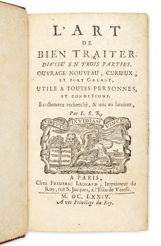 [L`ART DE BIEN TRAITER].